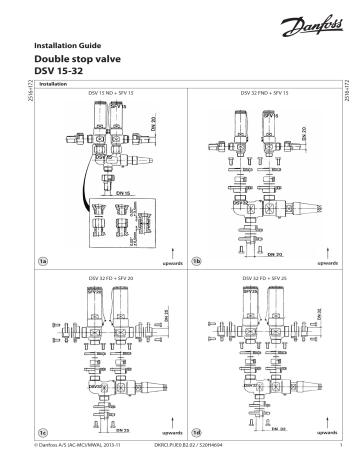 Danfoss DSV 15 - 32 Installation Guide | Manualzz