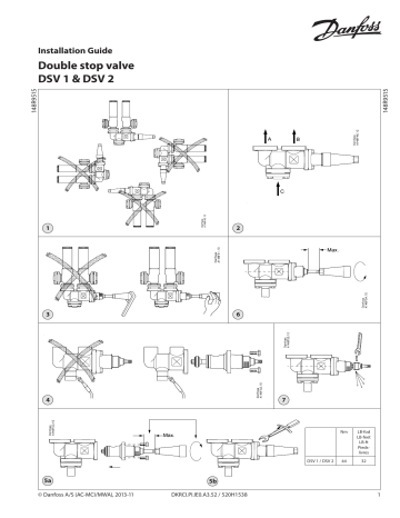 Danfoss DSV 15 1 & 2 Installation Guide | Manualzz
