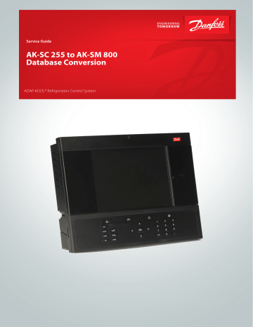 Danfoss AK-SM 880A AK-255 to 800 Service Guide | Manualzz