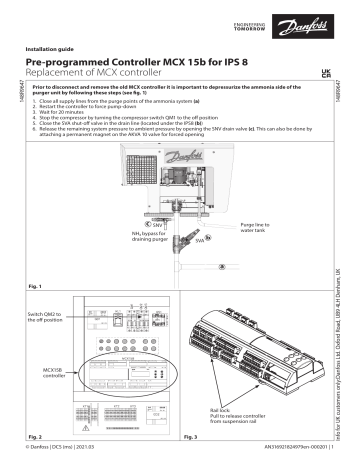 Danfoss IPS 8 Pre-programmed Controller MCX 15b for Installation Guide | Manualzz