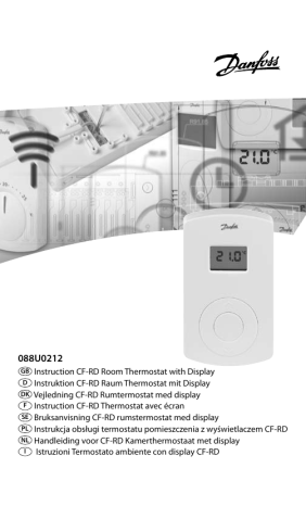 Danfoss Room Thermostat CF2 CF-RD Installationsanleitung | Manualzz
