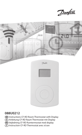 Danfoss Room Thermostat CF2 CF-RD Installation Guide | Manualzz