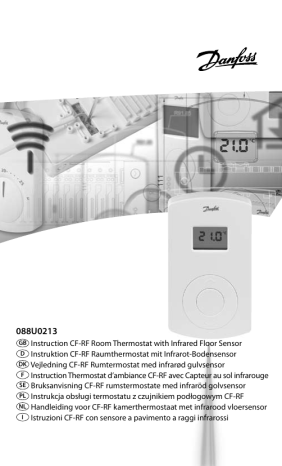 Danfoss Room Thermostat CF2 CF-RF Installationsanleitung | Manualzz