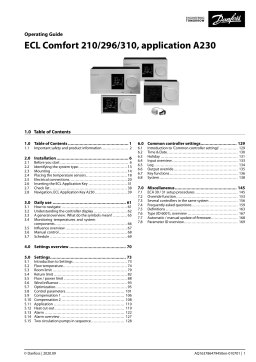 Danfoss A230 - Operating instructions, Application Guide, installation ...