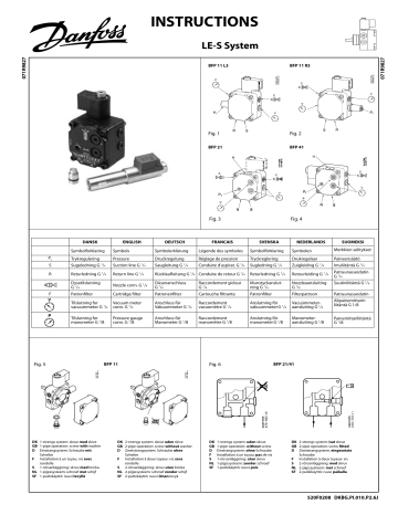 Danfoss BFP 21 LE-S Oil Pump Installationsanleitung | Manualzz