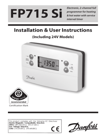 Danfoss FP715 Si Installation Guide | Manualzz