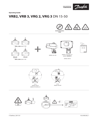 Danfoss VRB 3 VRB2, VRG2 / VRB3, VRG3 Operating instructions | Manualzz