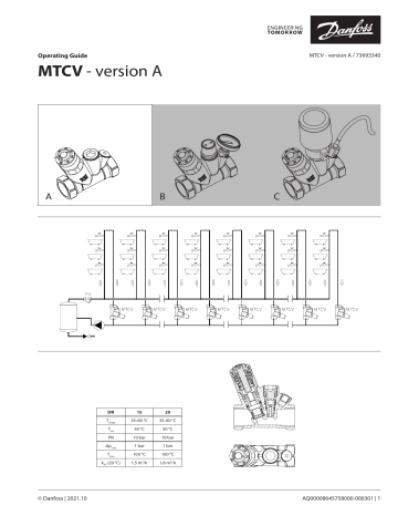 Danfoss MTCV - version A Operating instructions | Manualzz