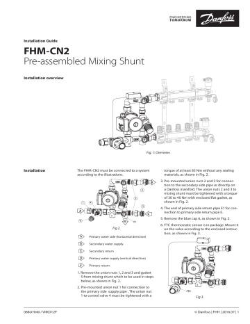Danfoss Midishunts FHM-CN2 Pre-assembled Mixing Shunt Installation ...