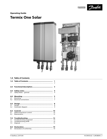 Danfoss Termix One Solar Operating Guide | Manualzz