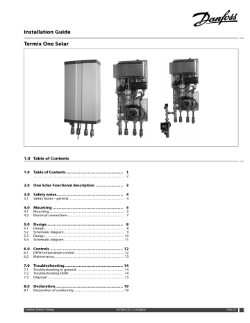 Danfoss Termix One Solar Operating Guide | Manualzz
