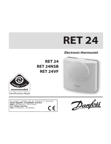 Danfoss RET24 RET Room Thermostats Installation Guide | Manualzz