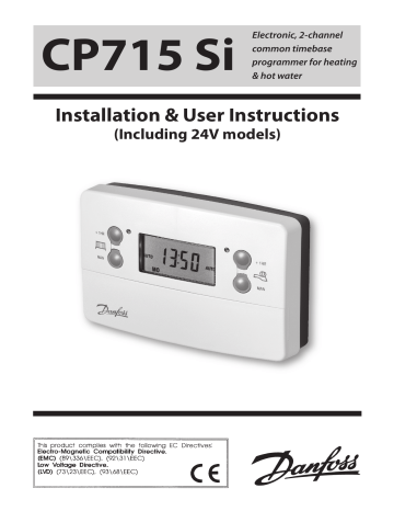 Danfoss CP715 Si Installation Guide | Manualzz
