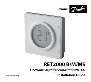 Danfoss RET2000 Guide d'installation | Manualzz