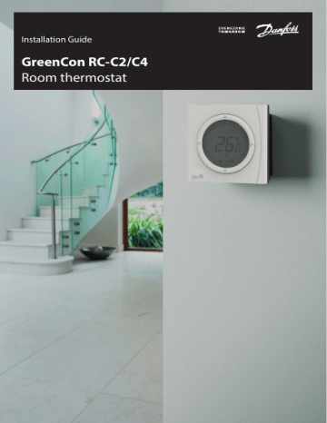 Danfoss GreenCon RC-C2/C4 room thermostat Installation Guide | Manualzz