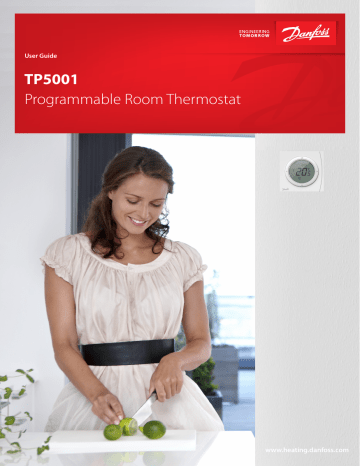 Danfoss TP5001 Programmable Room Thermostat User Guide | Manualzz
