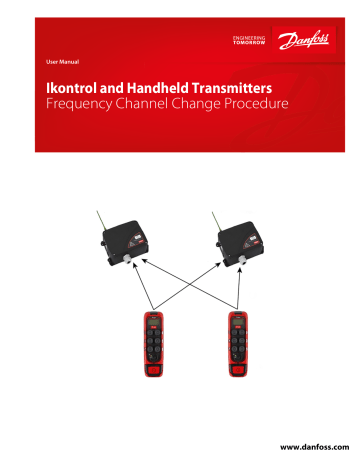 Danfoss Spare Transmitters Ikontrol and Handheld Frequency Channel ...