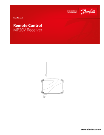 Danfoss Spare Receivers MP20V Receiver User Guide | Manualzz