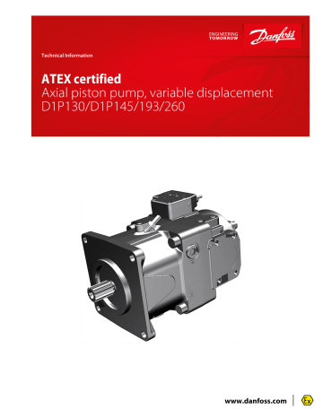 Danfoss D1 Pump 145cc ATEX Certified Pumps User Guide | Manualzz