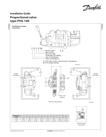Danfoss PVG 100 valve stacks Load Independent Proportional Installation Guide | Manualzz