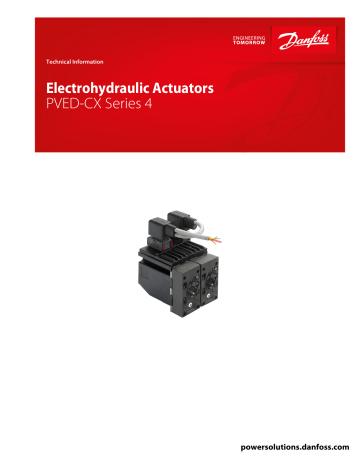 Danfoss PVG 32 PVE electrohydraulic actuators PVED-CX Series 4 Actuator ...