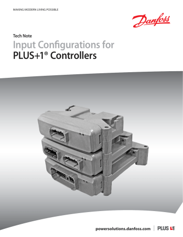 Danfoss PLUS+1 MC18 Microcontrollers Input Configurations for ...