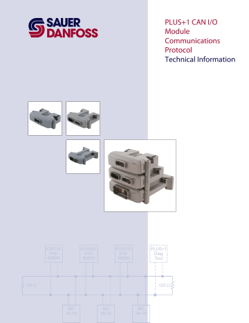 Danfoss PLUS+1 I/O Modules 24 pin CAN Module User Guide | Manualzz