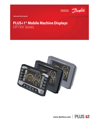 Danfoss DP700 Displays PLUS+1 DP7XX Series User Guide | Manualzz