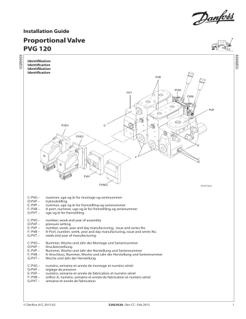 Danfoss PVG 120 valve stacks Proportional Installation Guide | Manualzz