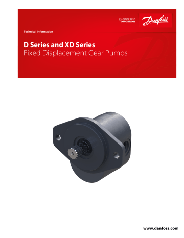 Danfoss Cast Iron D-Series Gear Pumps D Series and XD Series User Guide ...