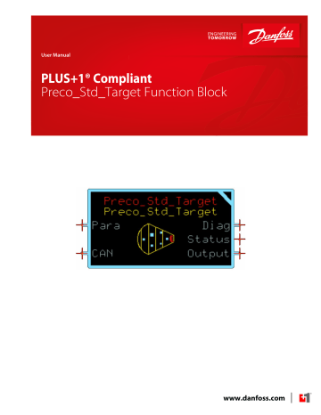 Danfoss Pressure Sensors PLUS+1 Compliant Preco_Snsr_Std Function Block Operating Guide | Manualzz