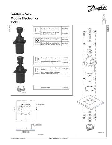Danfoss PVREL Joystick Installation Guide | Manualzz