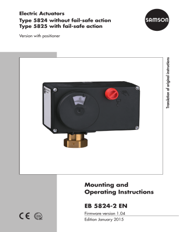 Samson Type 5824 Mounting And Operating Instructions | Manualzz