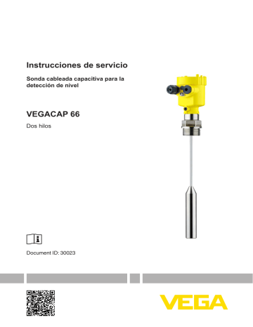 Vega VEGACAP 62 Manual de usuario | Manualzz