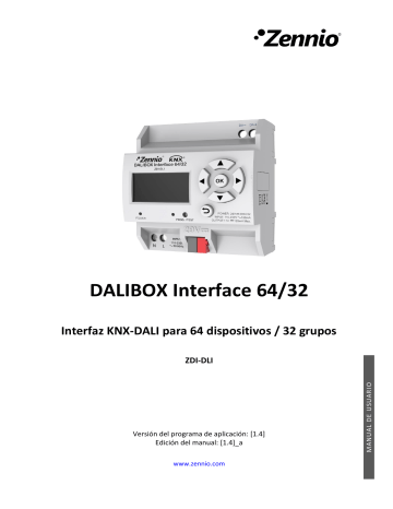 Zennio DALIBOX Interface 32 Manual de usuario | Manualzz