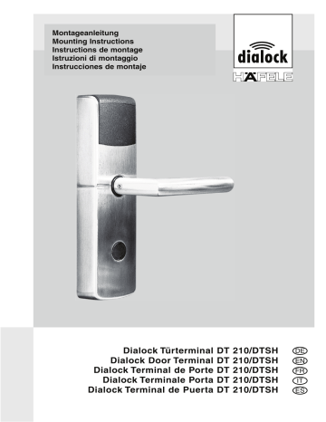 Hafele Dialock DT 210/DTSH Montageanleitung | Manualzz