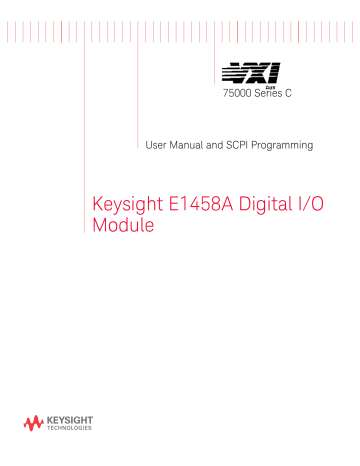 Keysight VXI Bus 75000 C Series User And Programming Manual | Manualzz