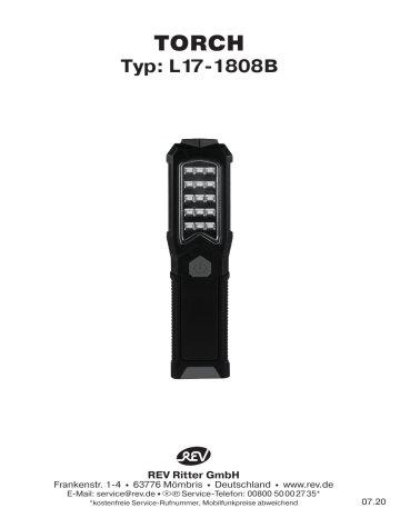 REV Ritter TORCH L17-1808B Bedienungsanleitung | Manualzz