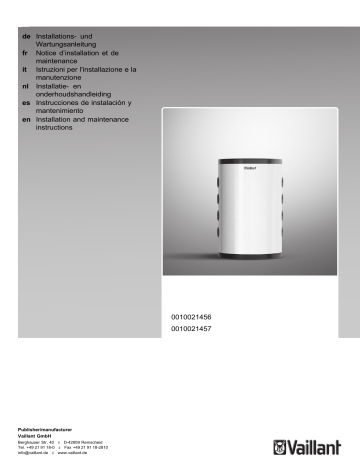 Vaillant VPS R 100/1 M, VPS R 200/1 B, 0010021457, 0010021456 Manuale ...