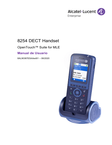 Alcatel-Lucent 8254 DECT Manual de usuario | Manualzz
