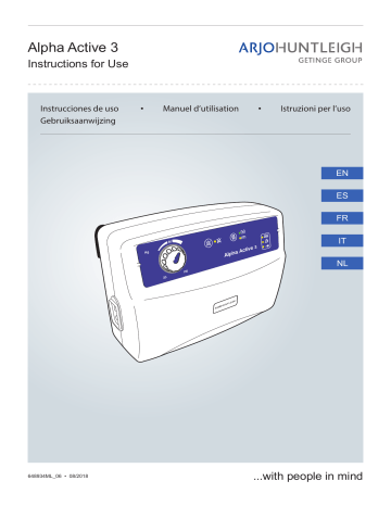 Arjohuntleigh Alpha Active 3 Instrucciones de operación | Manualzz