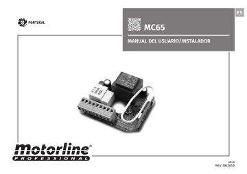 Motorline professional Portugal MC65 Manual de usuario | Manualzz