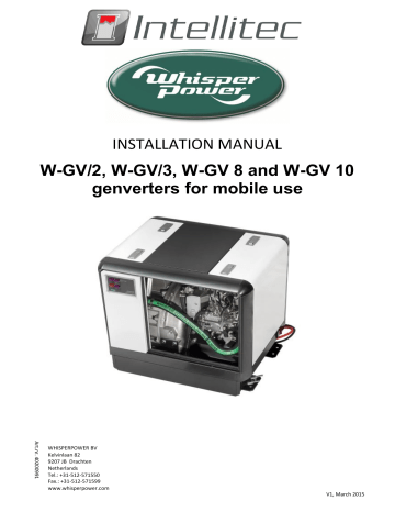 Intellitec W-GV10, W-GV8 Installation Manual | Manualzz