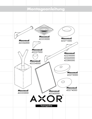 Hansgrohe Axor Massaud 42271000 Montageanleitung | Manualzz