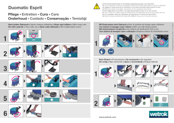 Wetrok Duomatic Esprit, Duomatic Impulse Manual | Manualzz