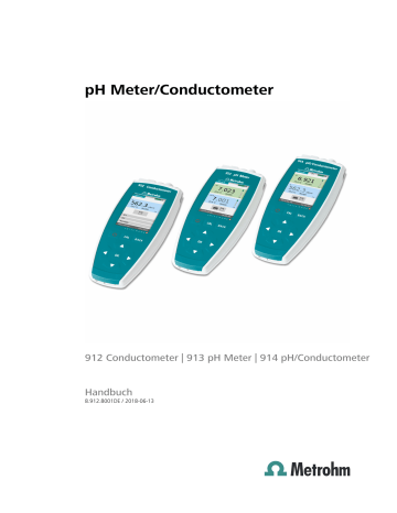 Metrohm 912 Conductometer, 913 pH Meter Handbuch | Manualzz