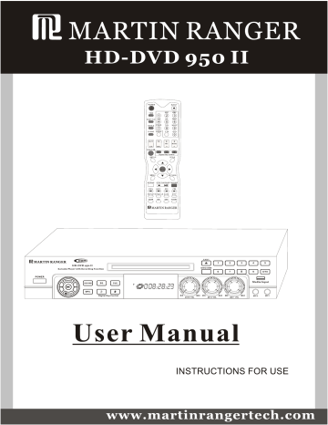 Martin Ranger HD-DVD 950 II User Manual | Manualzz
