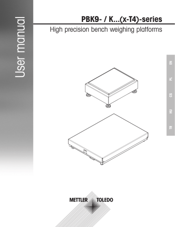 Mettler Toledo K Series, PBK989-A3, PBK989-A6 User Manual | Manualzz