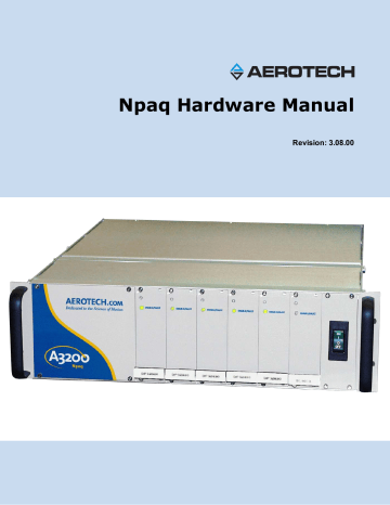 Aerotech A3200 Series, Npaq DP Series Hardware Manual | Manualzz