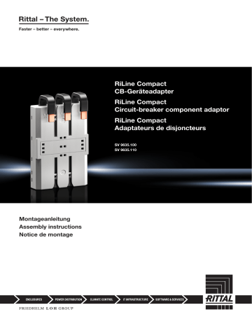 Rittal RiLine Compact SV 9635.110 Montageanleitung | Manualzz